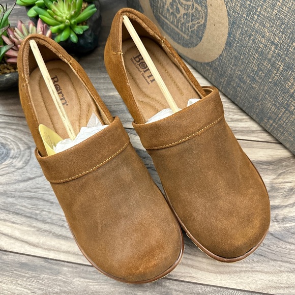 Born | Shoes | Nib Born Bailie Closed Back Clogs Brown Glazed Ginger ...